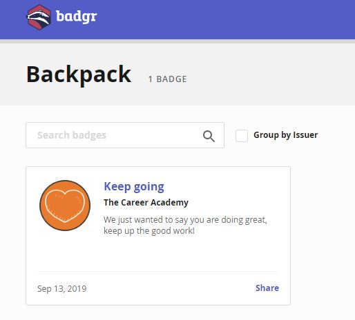 Using Badgr to Share Your Badges – The Career Academy Help Centre